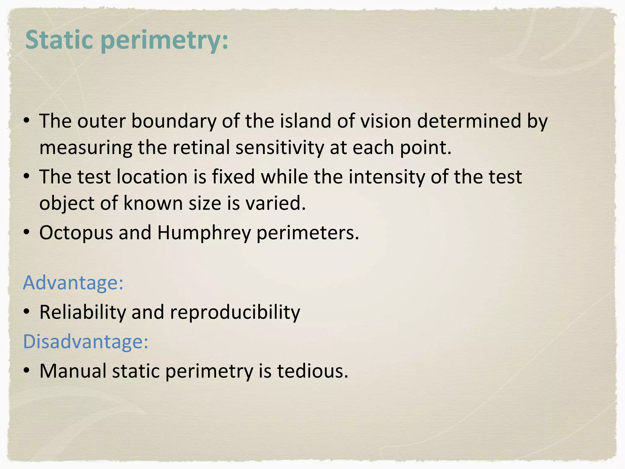 Perimetry | PPTX
