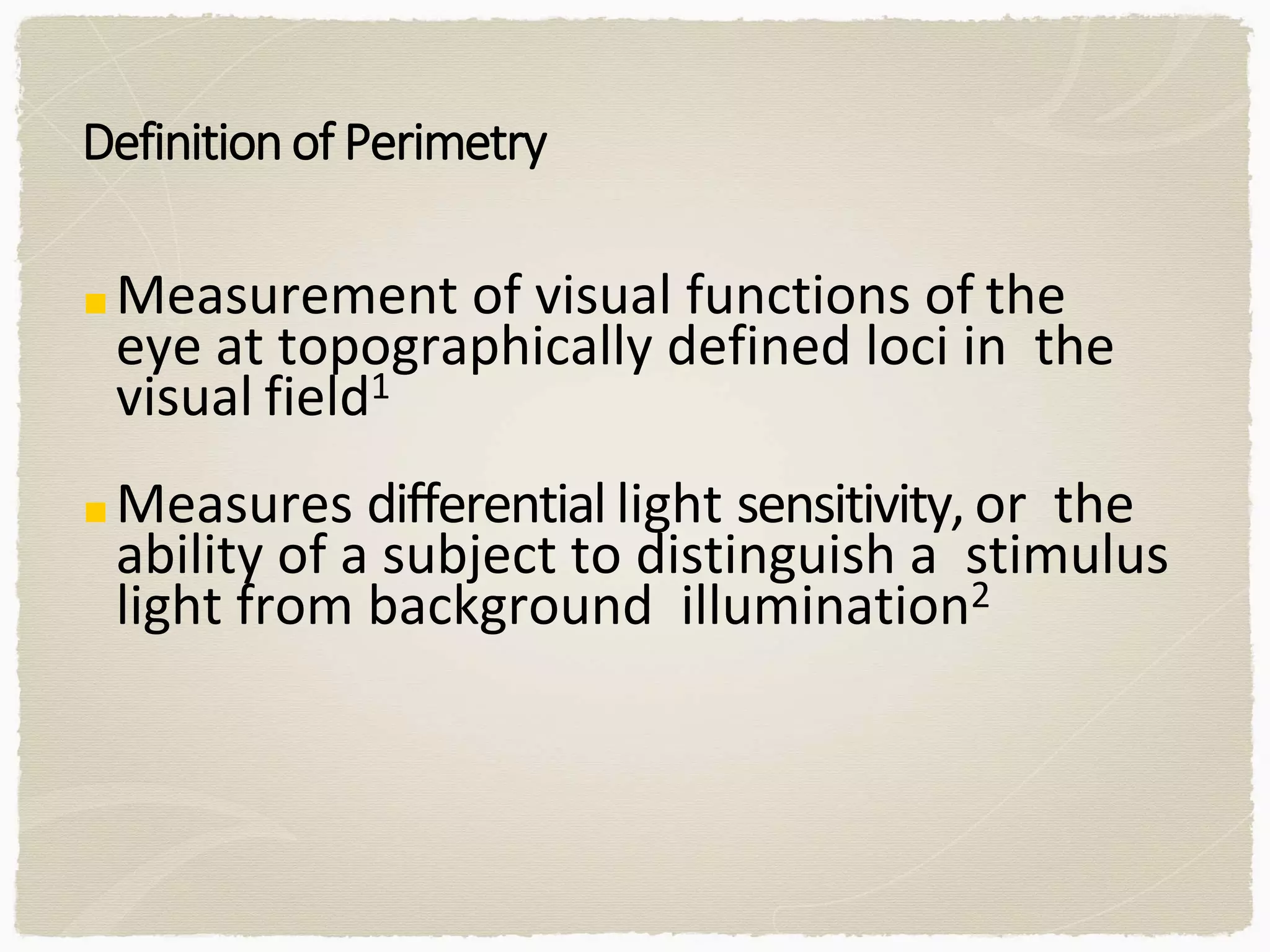 Perimetry | PPTX