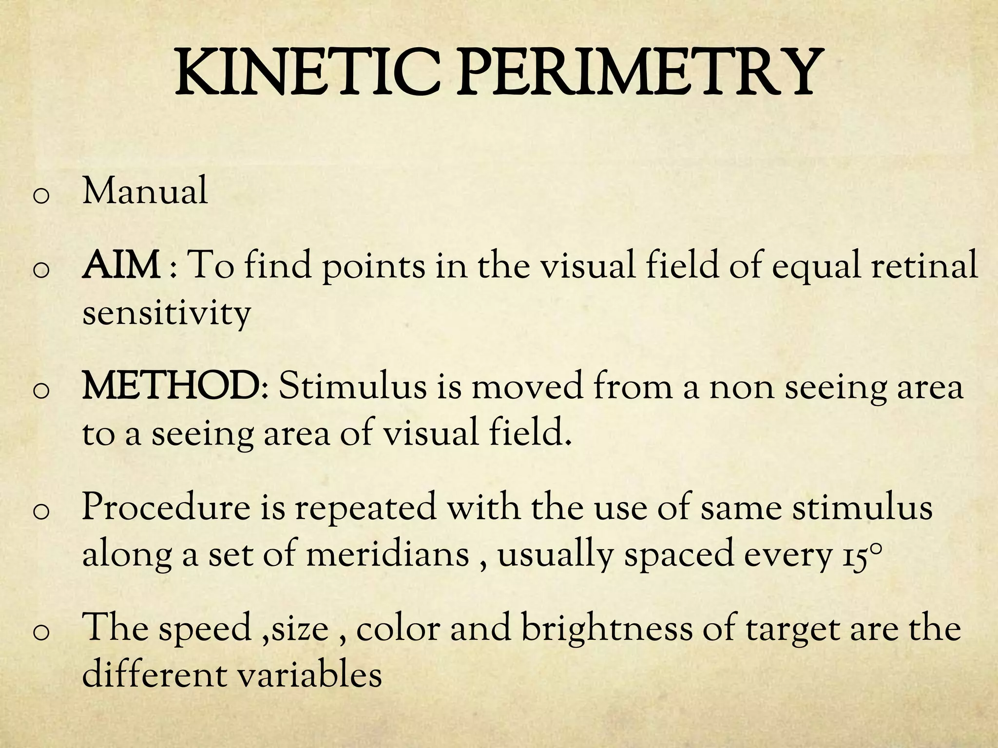 Perimetry | PPTX