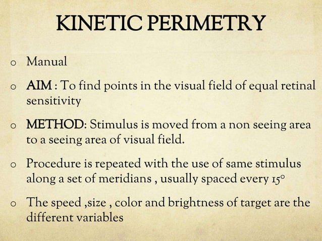 Perimetry | PPTX