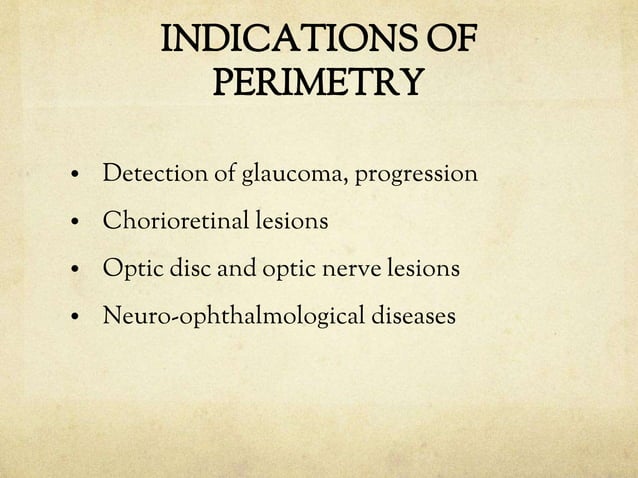 Perimetry | PPT
