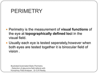 Perimetry 1 | PPT