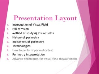 perimetry , it's types, clinical features, treatment.pptx