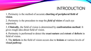Perimetry & Effects of lesions at different levels of VISUAL PATHWAY ...