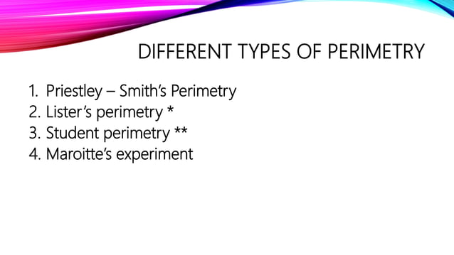 Perimetry & Effects of lesions at different levels of VISUAL PATHWAY ...