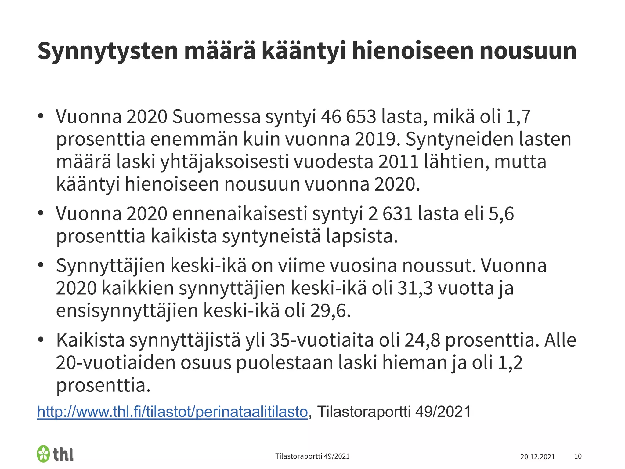 Perinataalitilasto 2020 tilasto kuvina korjattu_29_12_2021 | PPT