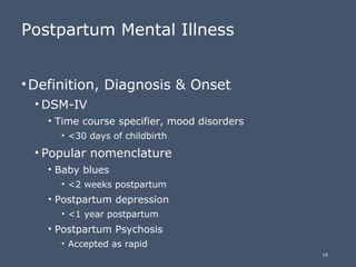 Perinatal hormones, mood, and cognition - 2007 | PPT