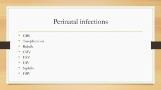 Perinatal infections | PPTX