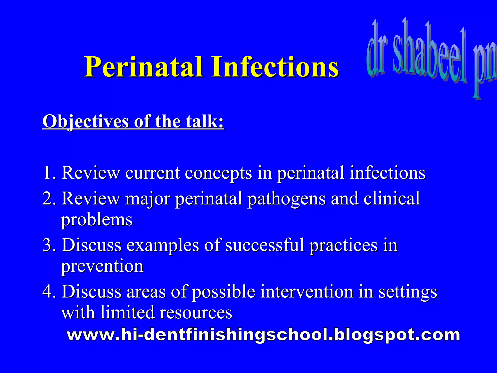 Perinatal Infections | PPT