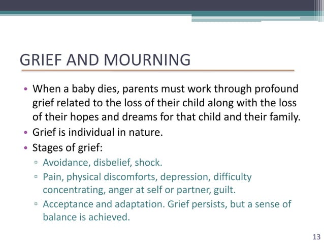 Perinatal Loss And Grief | PPTX