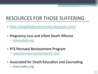 Perinatal Loss And Grief | PPTX