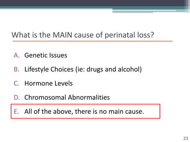 Perinatal Loss And Grief | PPTX