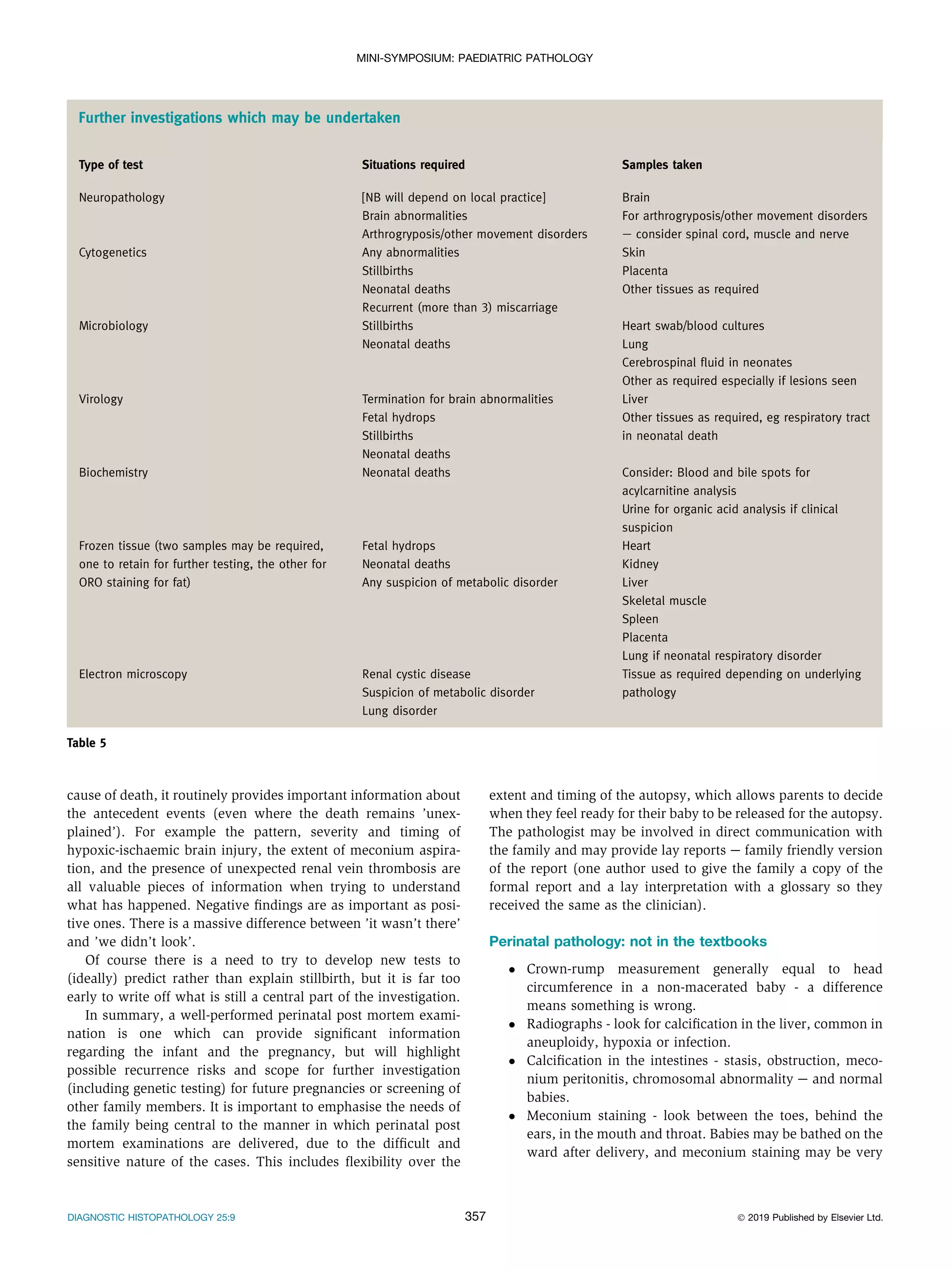 Perinatal pathology | PDF