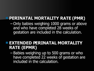 Perinatal Mortality Trend at KMC Teaching Hospital | PPT