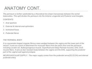 RISK FACTORS,EVALUATION AND MANAGEMENT OF PERINEAL TEARS | PPTX