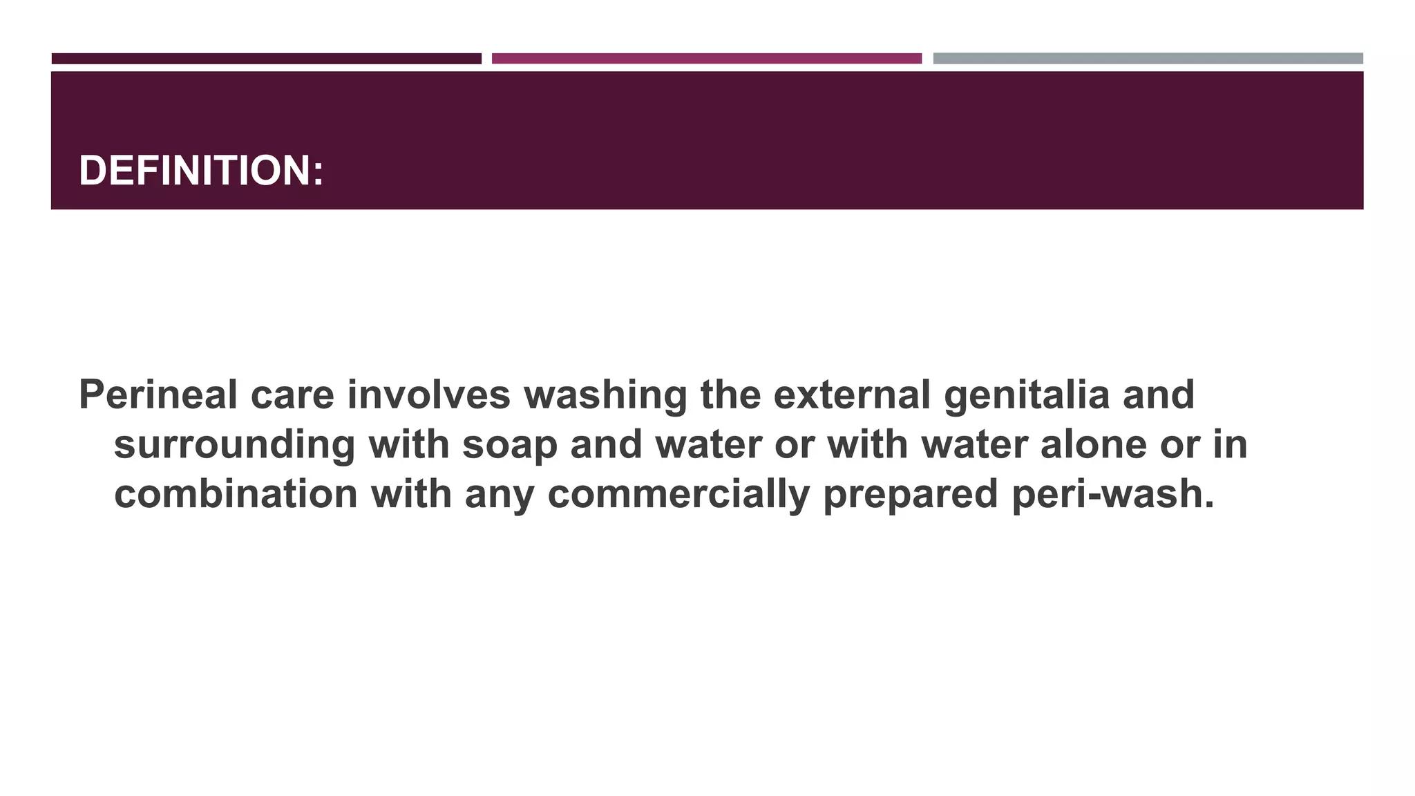 Perineal care | PPTX