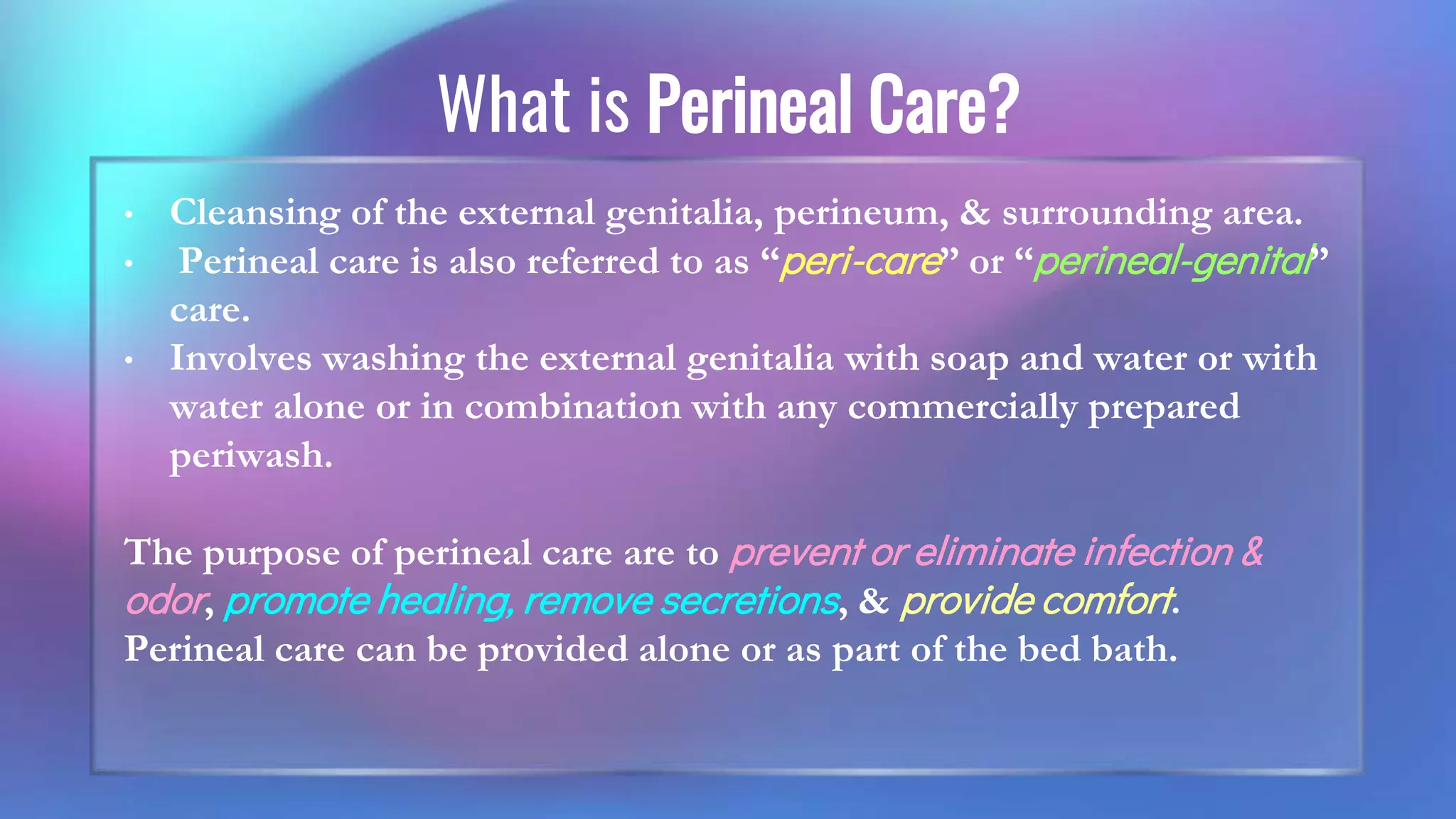 PERINEAL CARE. ALDABA, NJ.pptx