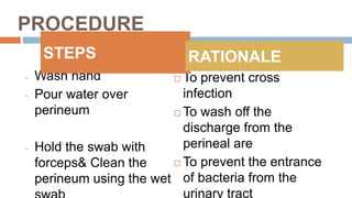 Perineal care for b.sc iv year | PPTX