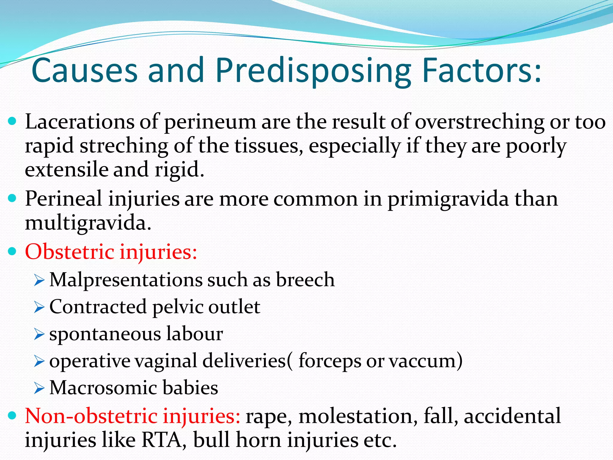 Perineal lacerations | PPTX