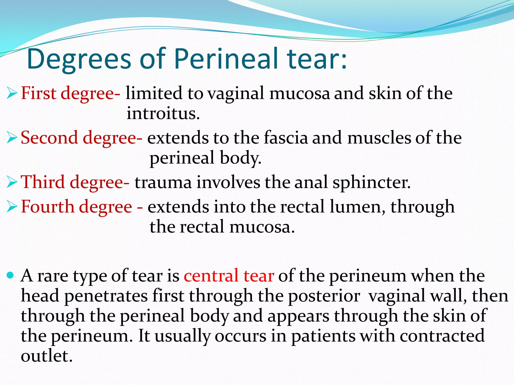 Perineal lacerations | PPTX
