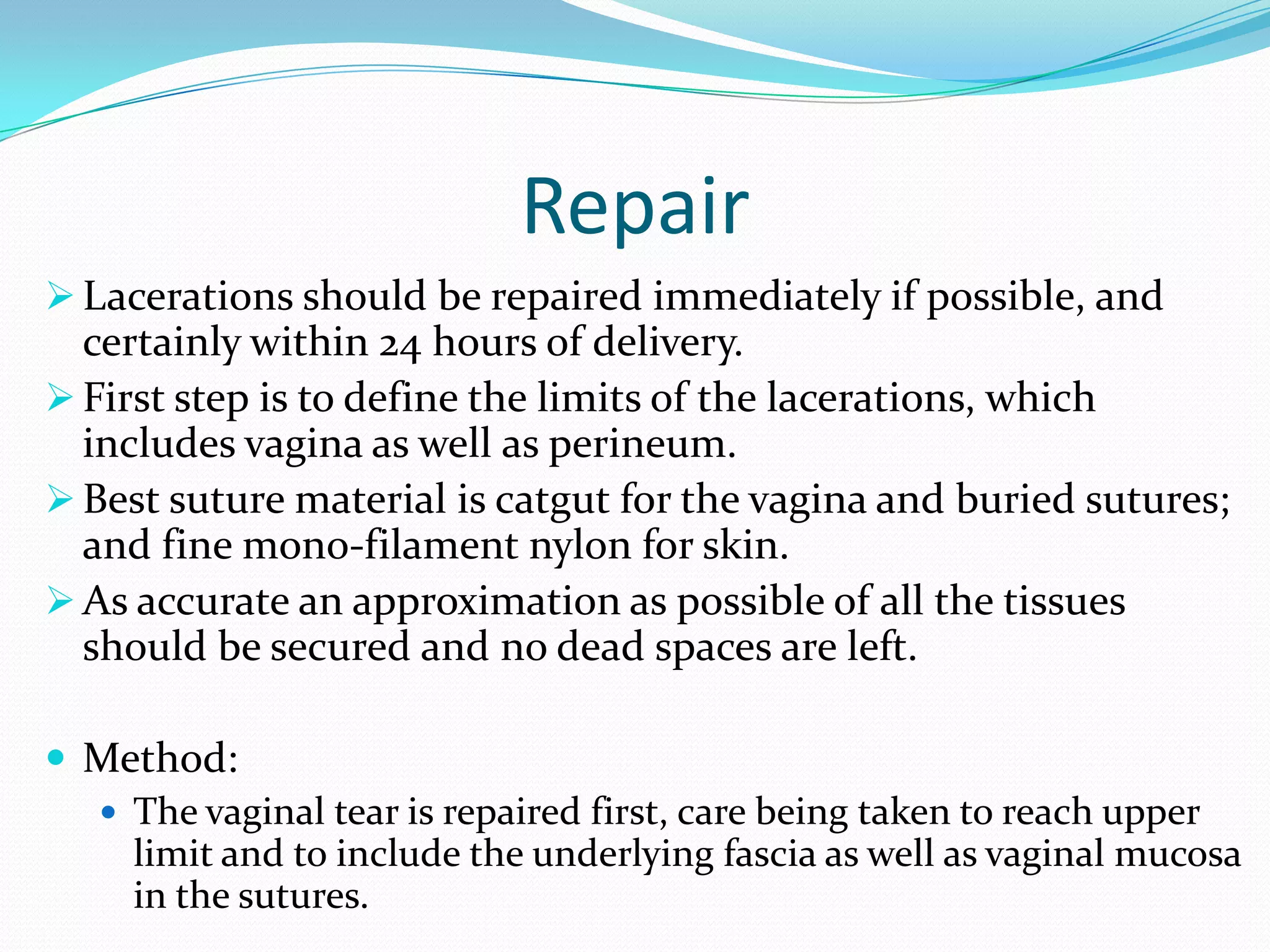 Perineal lacerations | PPTX