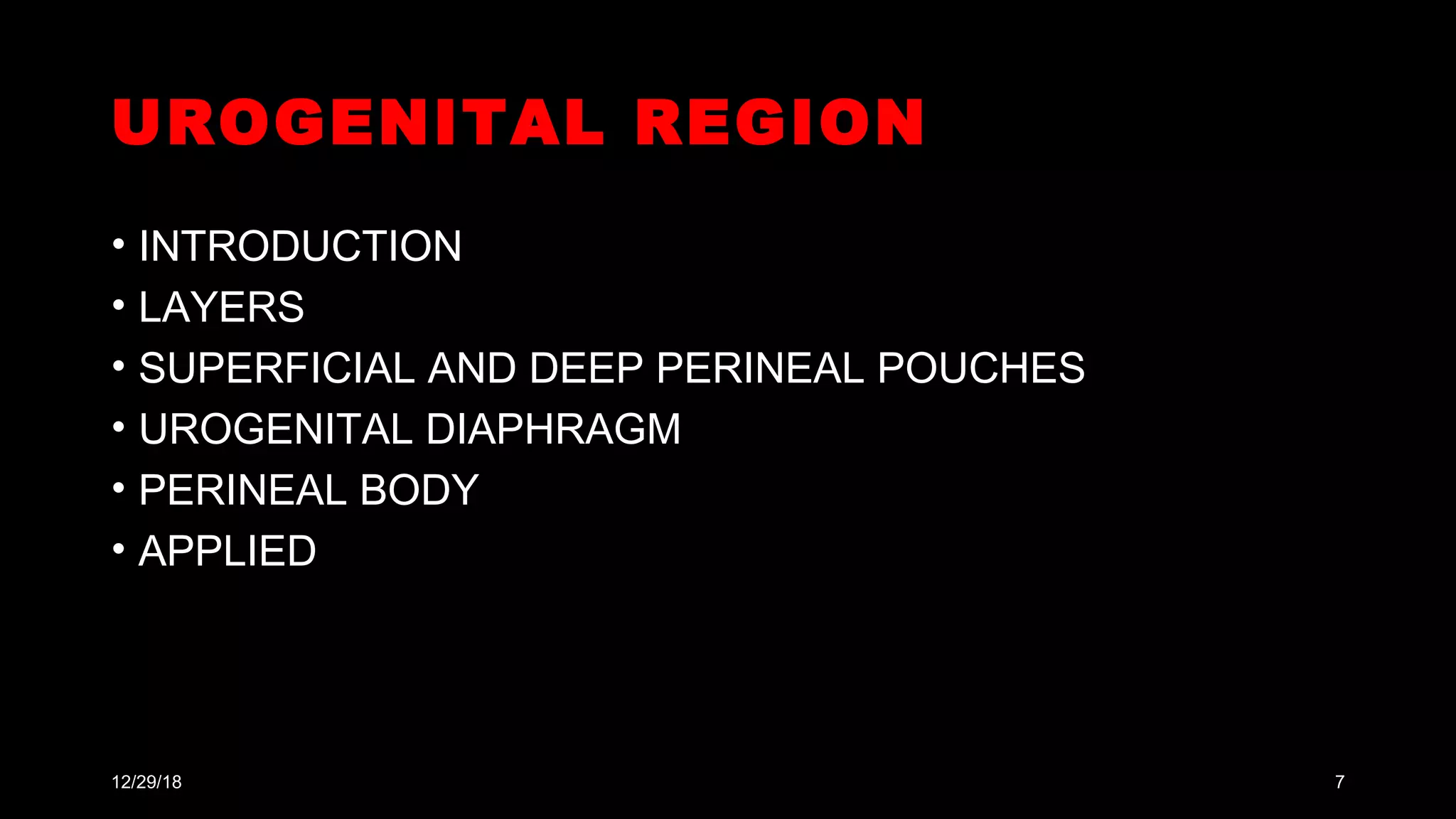 Perineal pouches & urogenital diaphragm | PPT