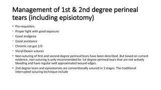 PERINEAL TEARS classification and management | PPTX