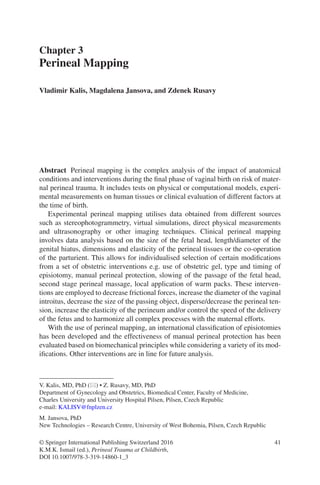 Perineal trauma at childbirth | PDF
