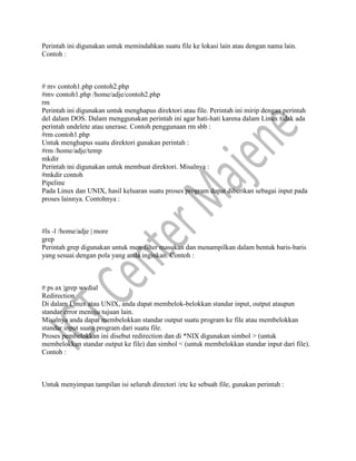 Perintah dasar-di-linux-dan-unix | PDF