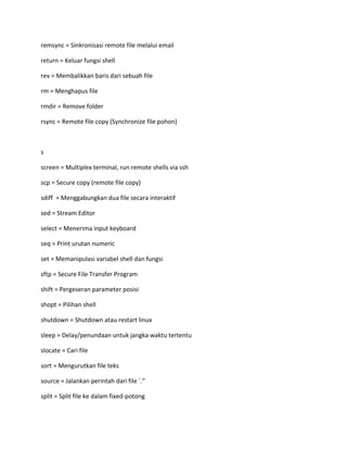 Perintah perintah dasar linux | PDF