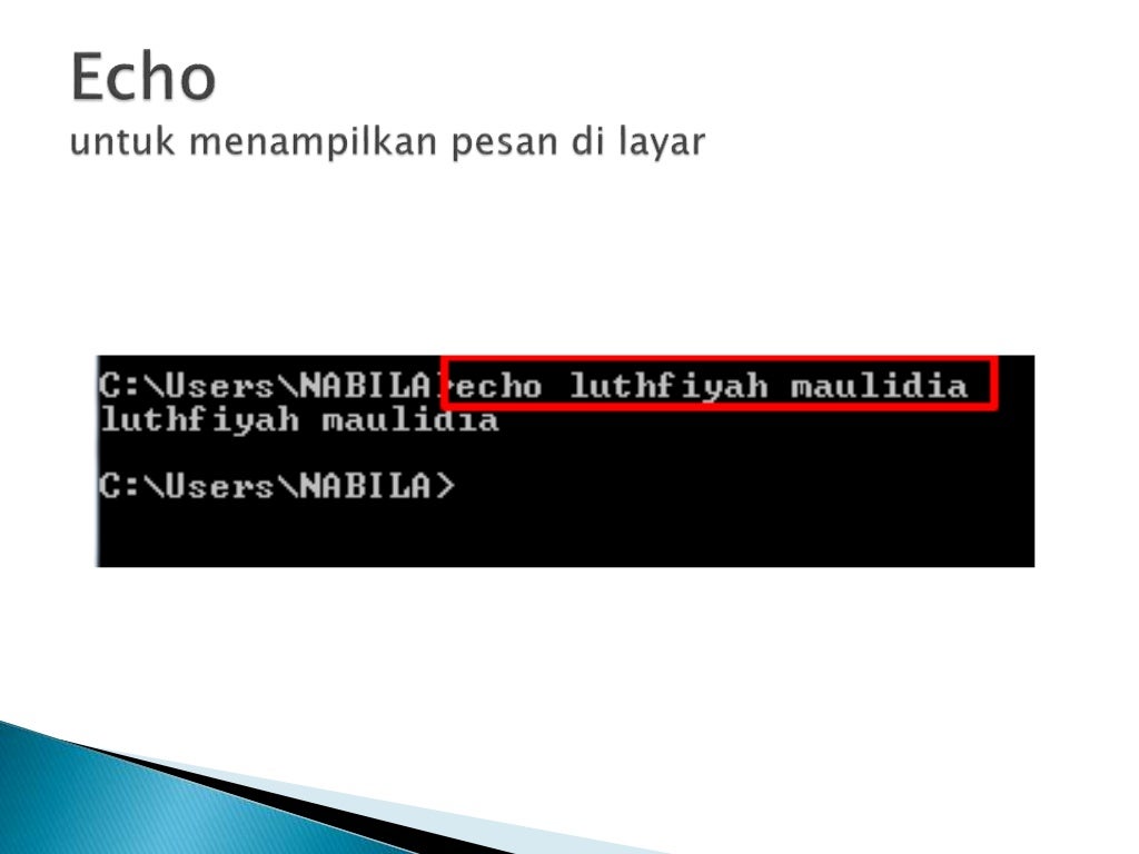 Perintah-perintah DOS