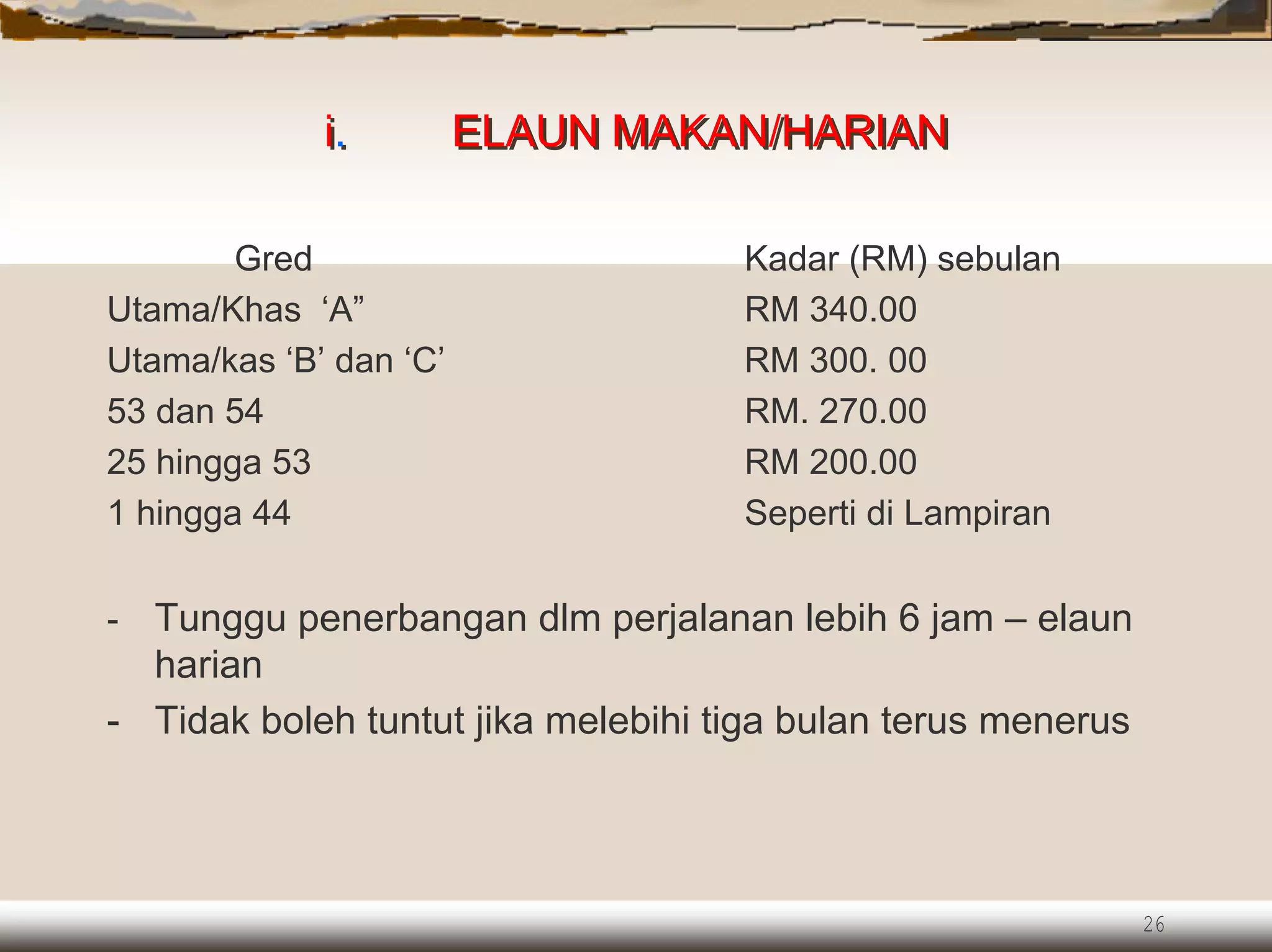 Perintah Am Bab B Elaun Dlm Prkhdmatan | PDF