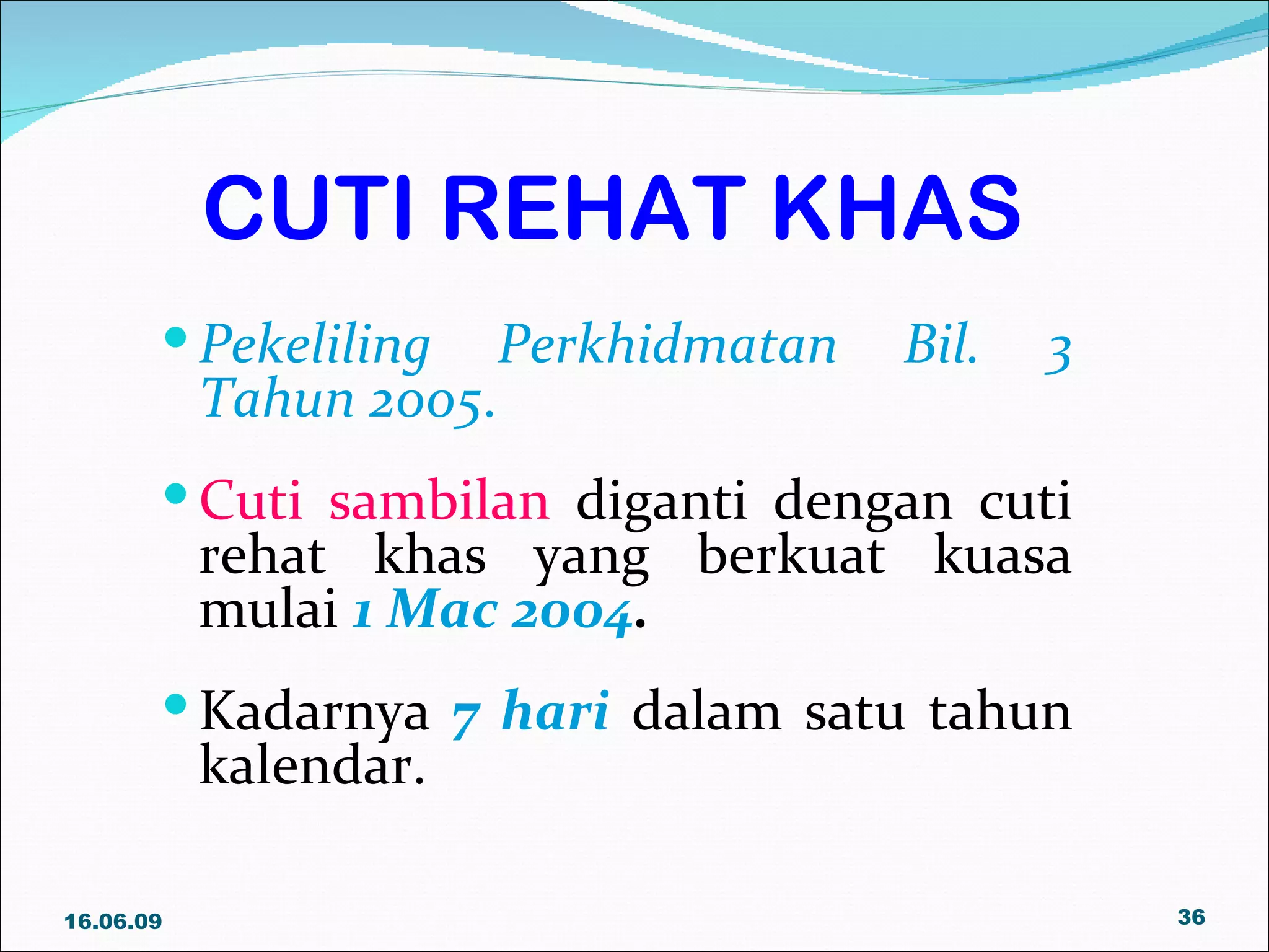 Perintah am bab c (cuti) | PPT