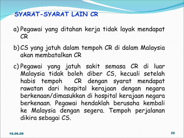 Perintah am bab c (cuti) | PPT