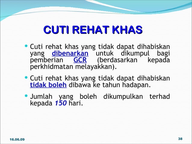 Perintah am bab c (cuti) | PPT
