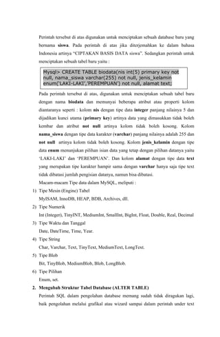 Perintah bahasa Query (SQL) | PDF