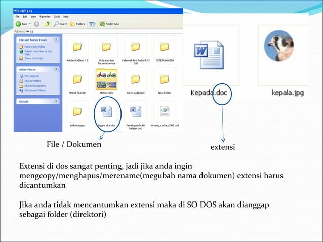 Perintah dasar dos | PPT
