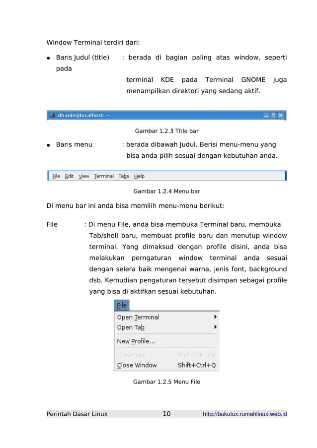 Perintah dasarlinux.compressed | PDF