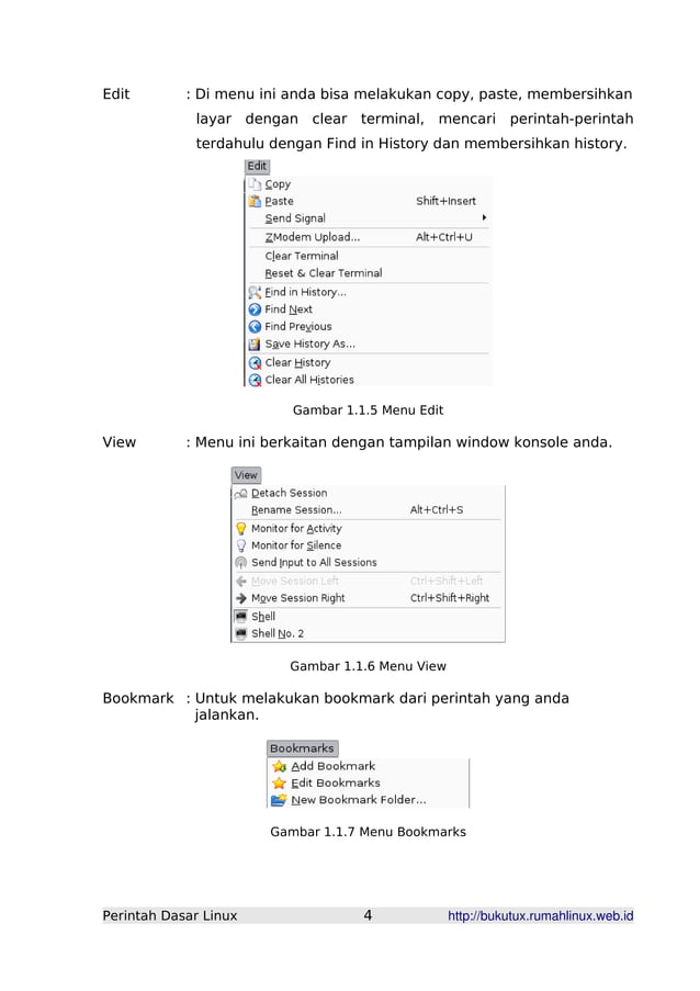 Perintah dasar linux | PDF