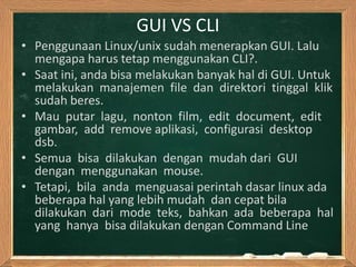 Perintah dasar linux dan fungsi fungsinya | PPTX