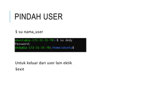 Perintah dasar sistem operasi linux | PPTX