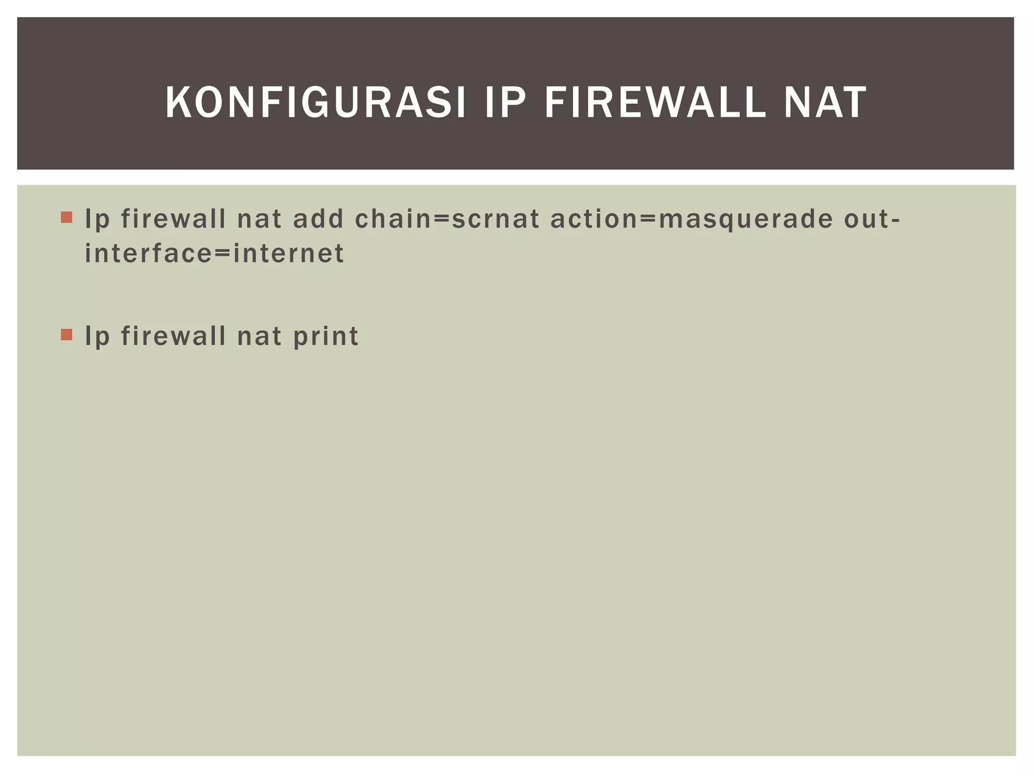 Modul MIKROTIK | PPTX