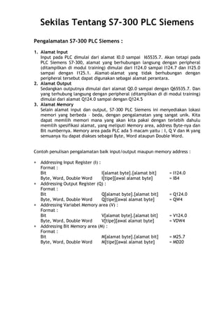 Perintah s7 dasar (1) | PDF