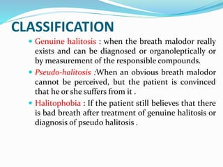 periodontal related malodar | PPTX