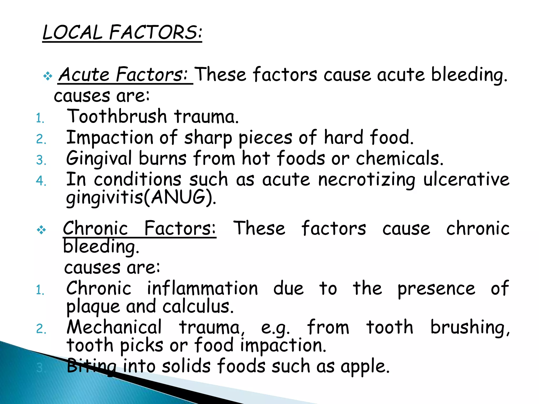 Gingival inflammation & clinical features of gingivitis | PPTX