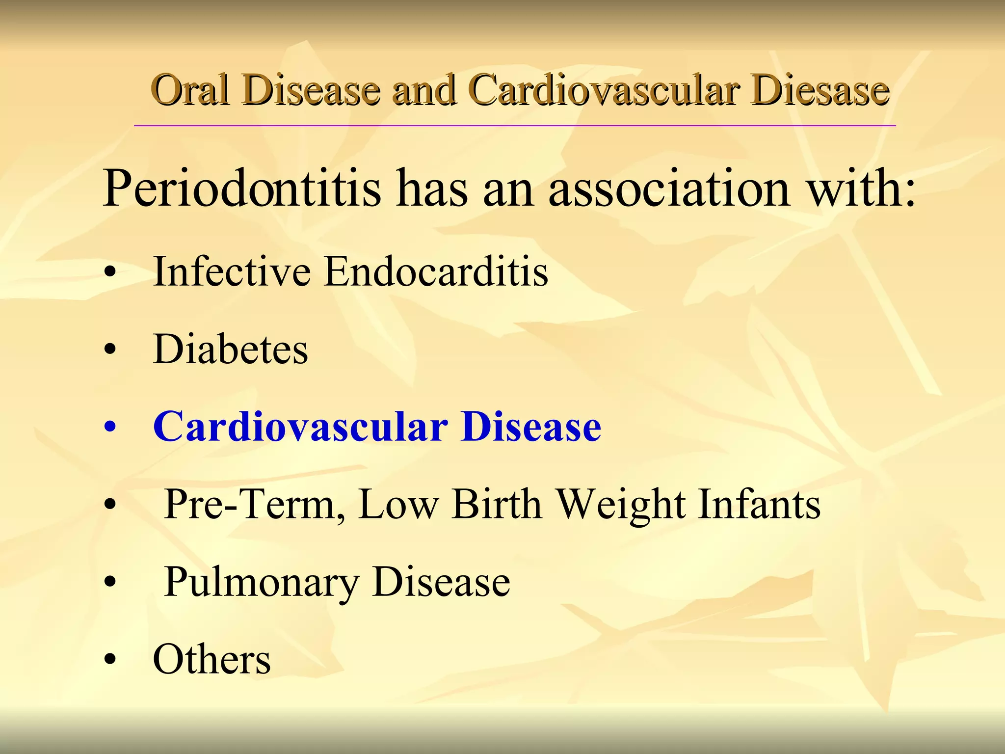 Perio And Cvd | PPT