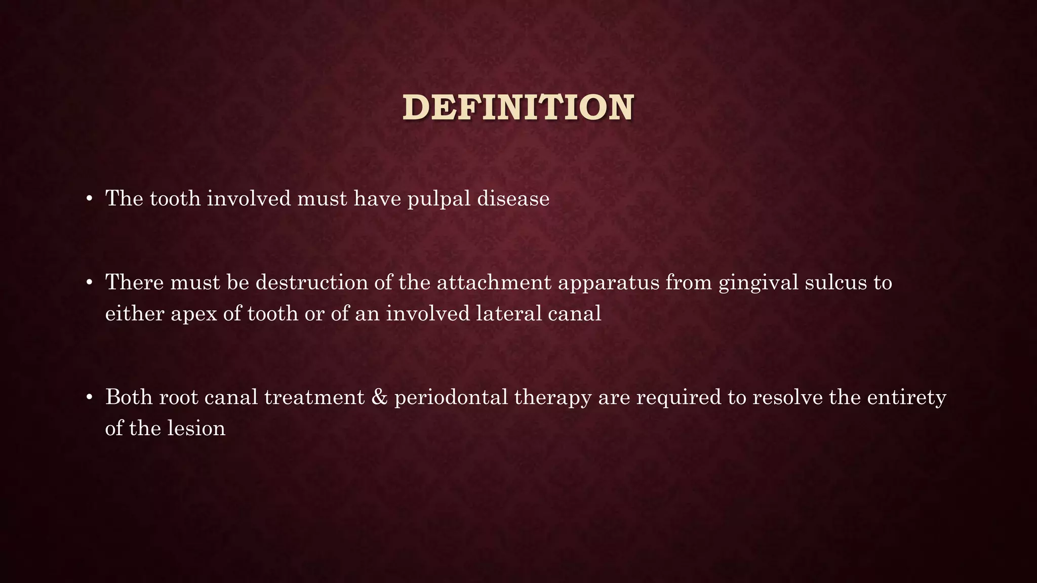 Endo-Perio Lesions | PPTX