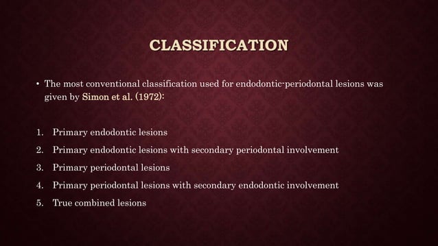 Endo-Perio Lesions | PPTX