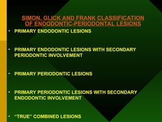PERIO-ENDO LESIONS.ppt lesions of dentistry | PPT