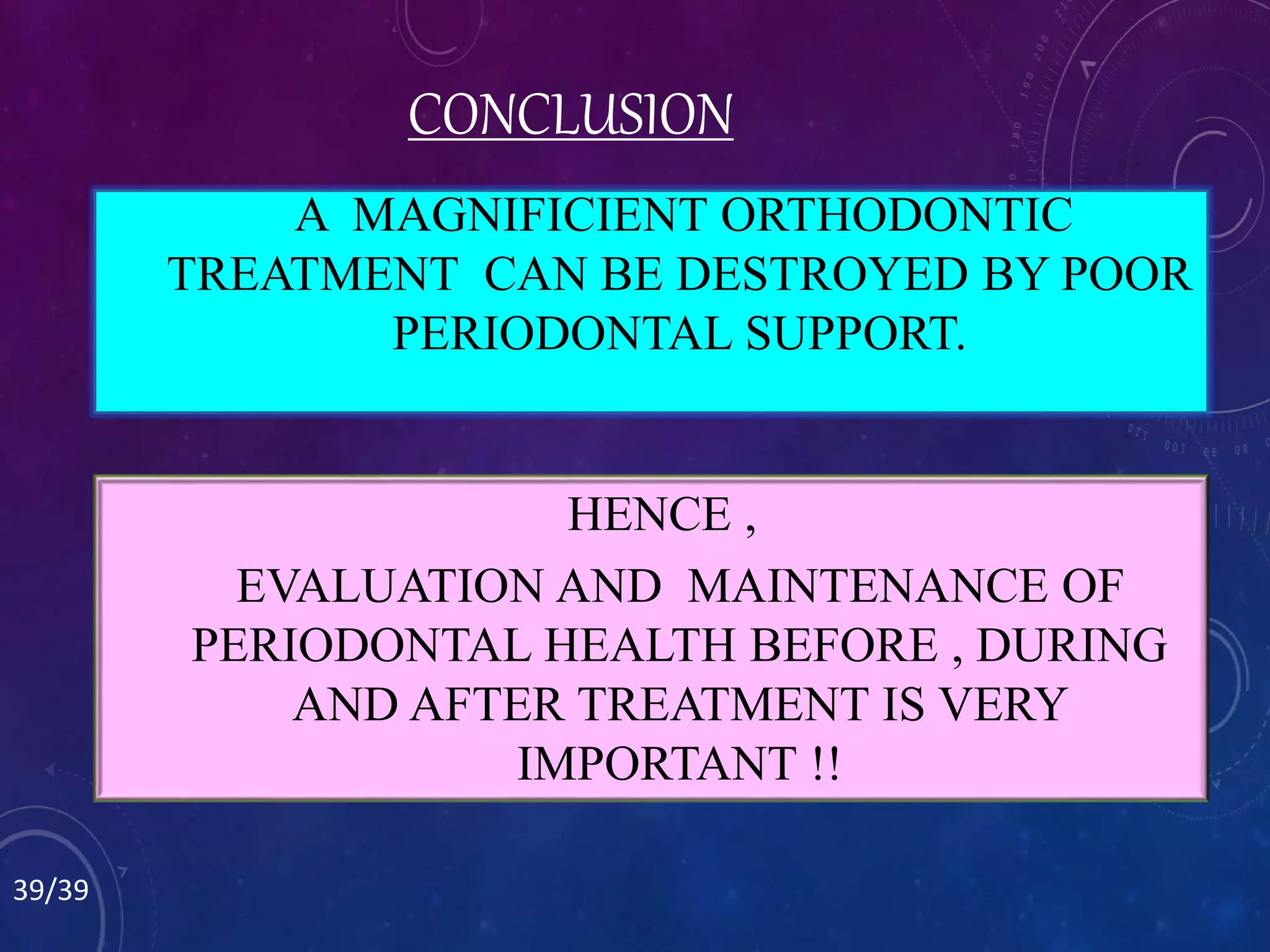 Perio-Ortho interrelationships - Dr.Malvika | PPTX